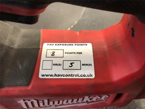 HAV Exposure Points Labels 41mm x 35mm - Supplied In Packs Of 20 ...