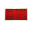 HAV Safety Data Labels In Packs Of 10 – HavControl
