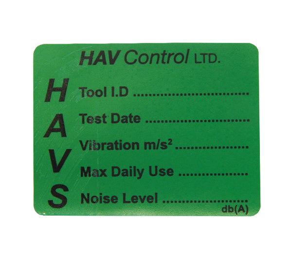 Write & Seal HAV Warning Labels - Supplied In Packs of 10 – HavControl
